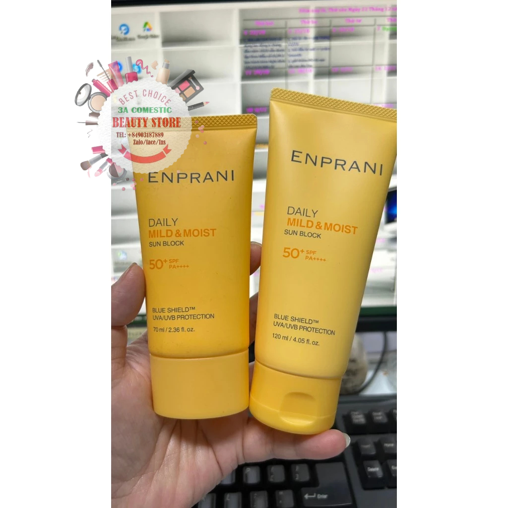 Kem chống nắng Enprani Hàn Quốc mẫu mới Daily Mild & Moist Sun Block ...