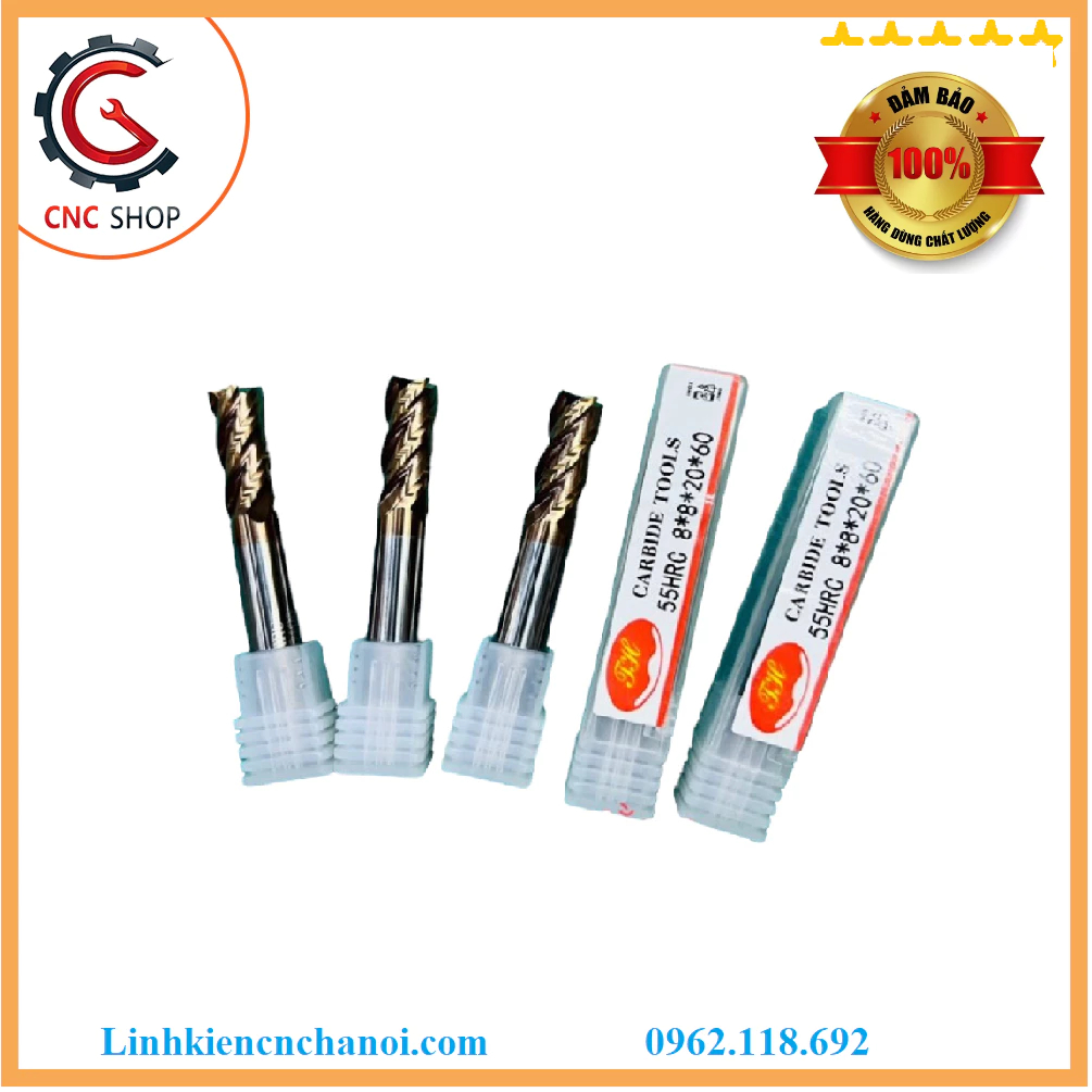 Mũi Phay Hợp Kim, Dao Phay Kim Loại, Phay ngón 4 me ( D4-D6-D8-D10) | Shopee Việt Nam