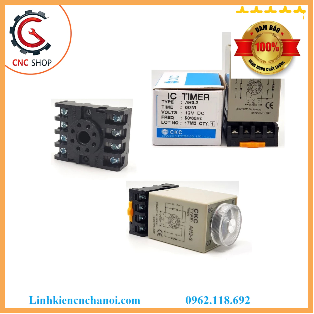 Relay Timer CKC, Rơ Le Thời Gian, CKC Timer (12-24-220V) | Shopee Việt Nam