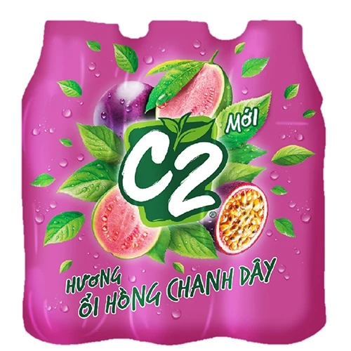 C2 Nước Uống Trà Xanh Ôỉ Hồng Chanh Dây Hương Vị Mới Lạ Từ Trà 100% Tự Nhiên Hàng Mới Sản Xuất ...