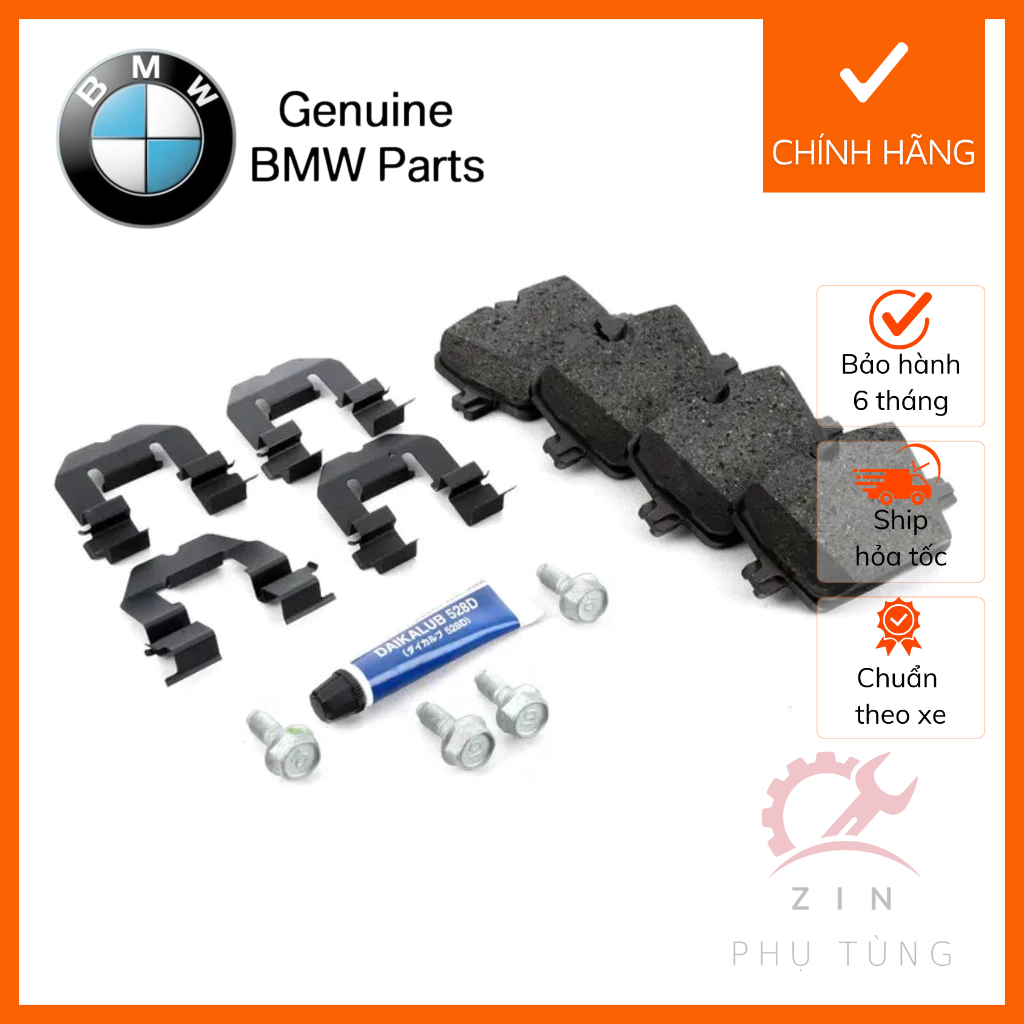 [CHÍNH HÃNG] Má phanh sau ( bố thăng sau ) BMW 3 series 310i 320i 325i ...