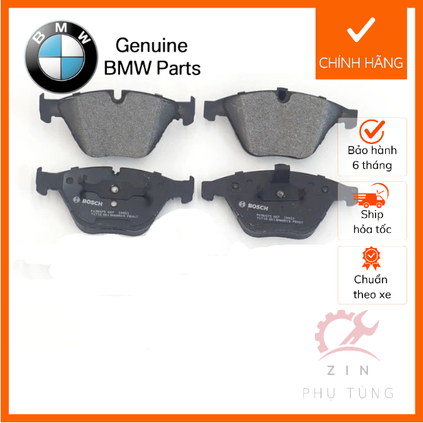 [CHÍNH HÃNG] Má phanh trước ( bố thắng trước ) BMW 5 series 520i 525i ...