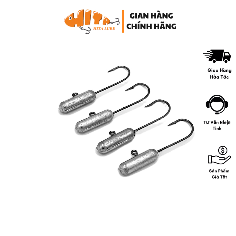 Lưỡi jig head G hook đầu tròn P46 Tsurinoya Hitalure | Shopee Việt Nam