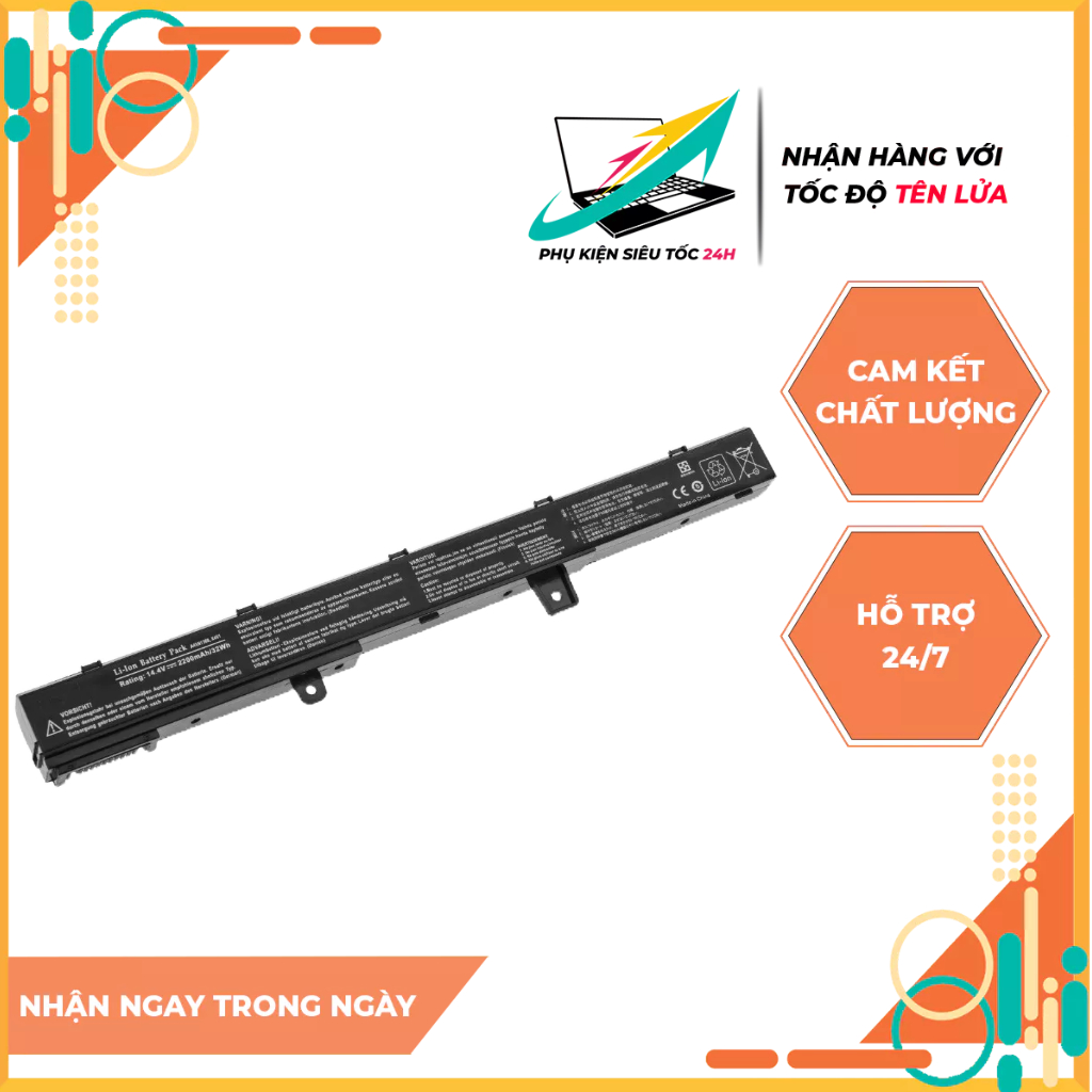 Pin Laptop Asus D450 R508 R509 X451 X451C X551 X551C X551M 14.8V Mới ...