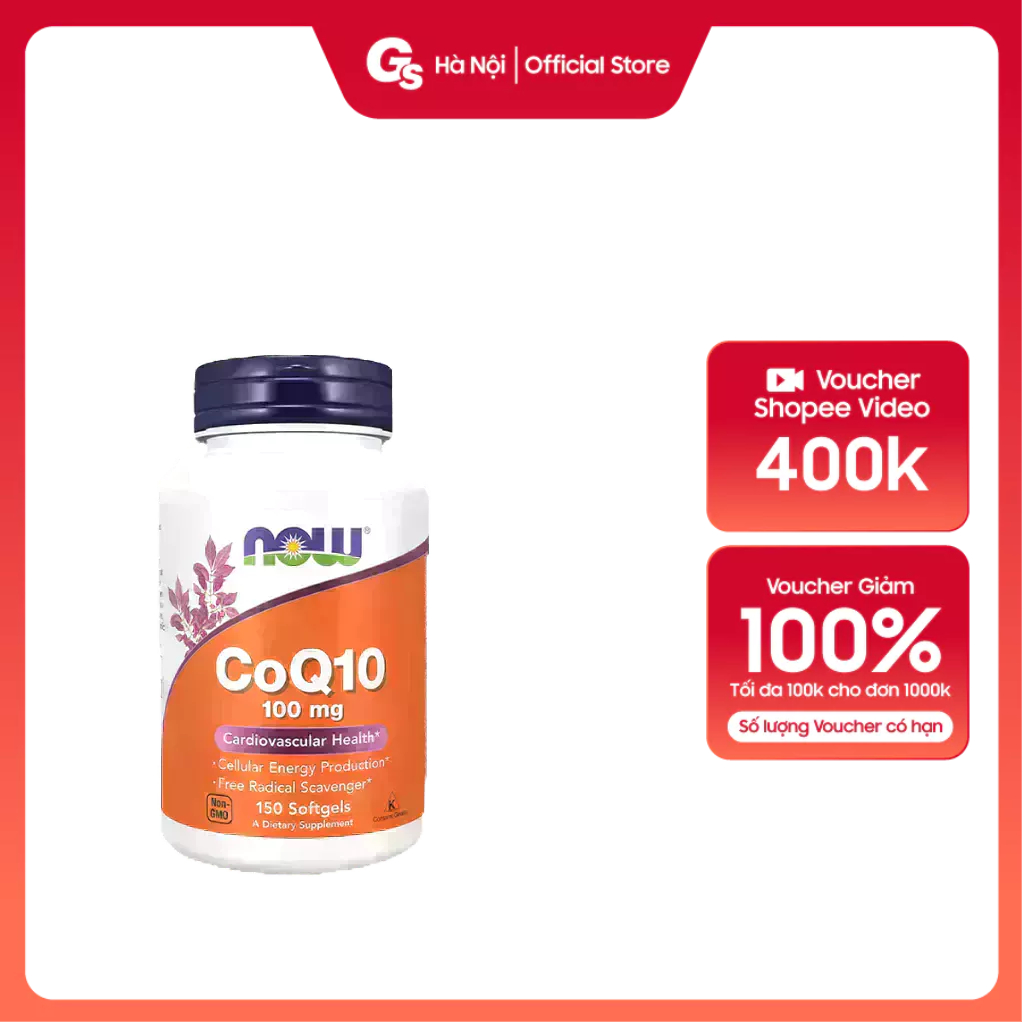 Viên uống Now CoQ10, Coenzyme Q10 (100 mg) nhập khẩu Mỹ - Gymstore cải ...