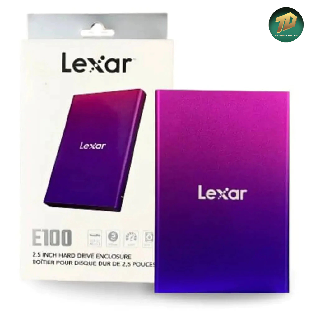 Lexar E100 (LPAE100-RNBNG) – 2.5″ Sata III USB 3.2 Gen1 SSD Box ...