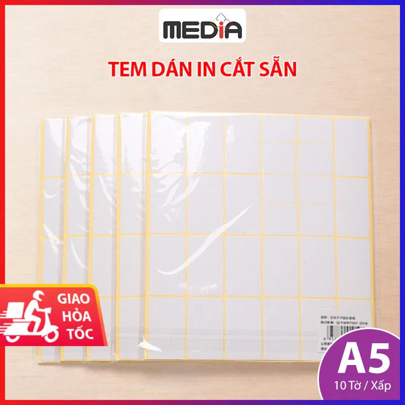 Giấy A5 Decal In Media Sticker, Giấy In Tem Dán Sticker Decal Giấy Miếng Dán Decal Tomy | Shopee ...