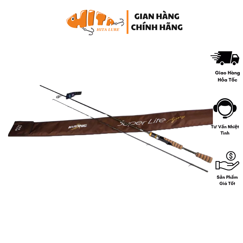 Cần câu UL máy đứng Kuying Superlite Ajing Hita Lure | Shopee Việt Nam