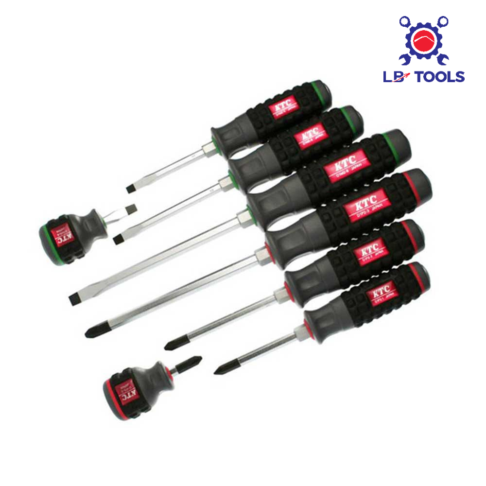 Bộ 8 chiếc tô vít KTC Nhật - Tô vít 2 cạnh và 4 cạnh dùng trong đại lý YAMAHA trên toàn quốc ...