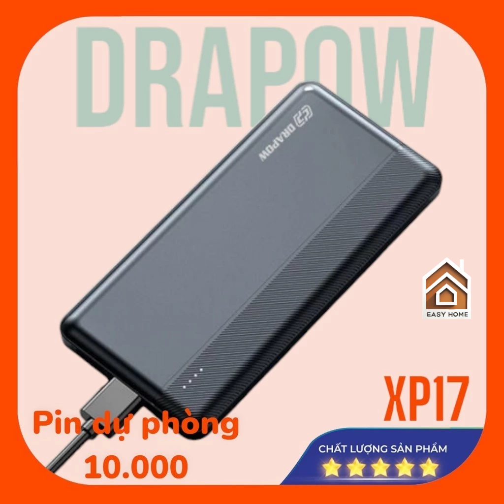 Pin sạc dự phòng 10.000mAh Drapow XP17 | Shopee Việt Nam