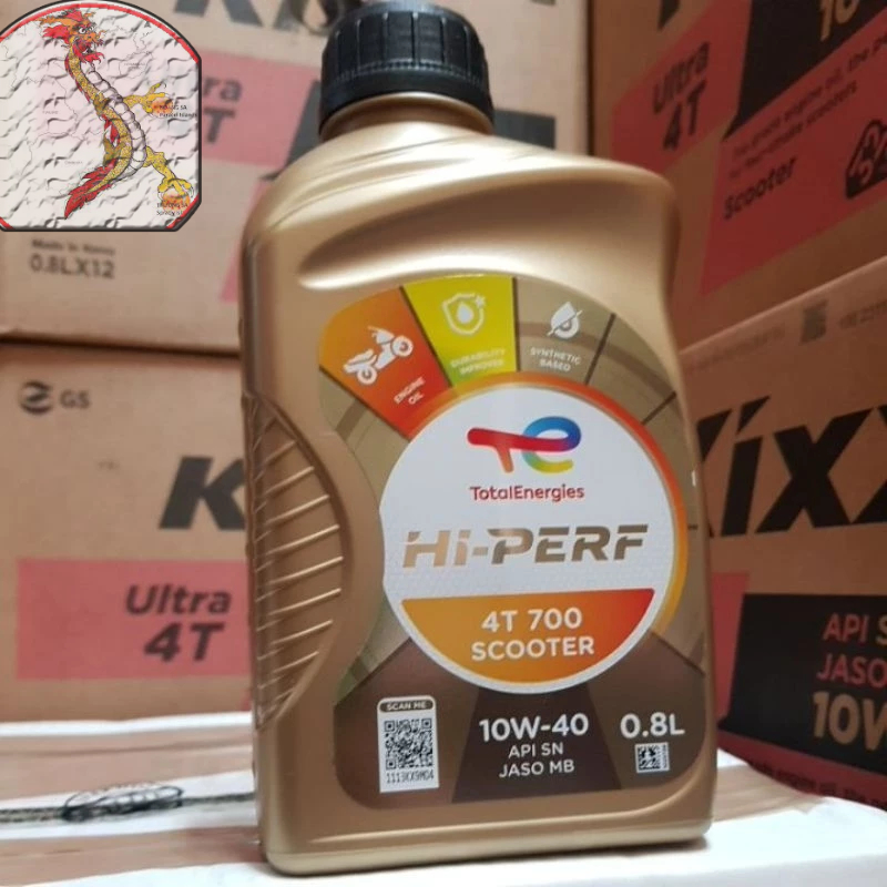[Rẻ vô địch] Nhớt xe tay ga Total Hi-Perf 4T Scooter 10W40, dầu nhớt xe ga total 10W40 công thức ...