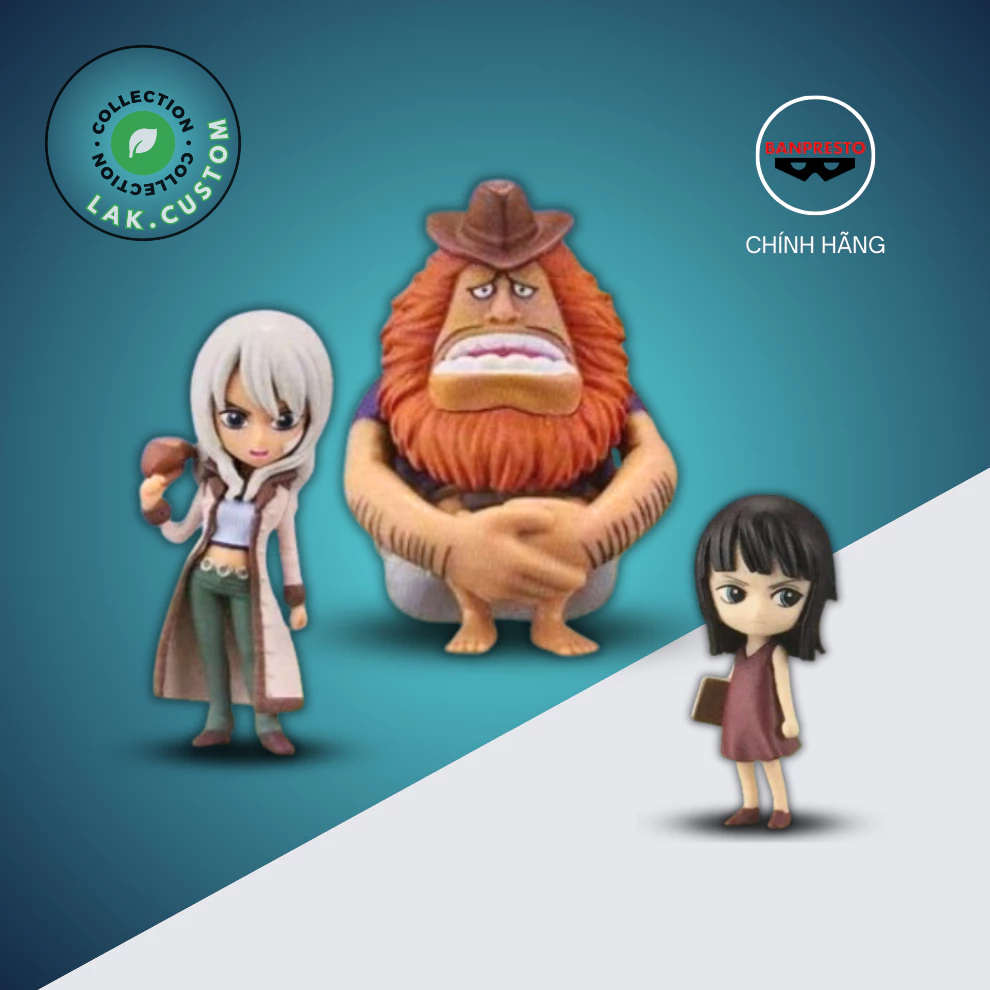 WCF JAGUAR D. SAUL - NICO OLVIA - ROBIN KID | MÔ HÌNH WCF ONE PIECE ...