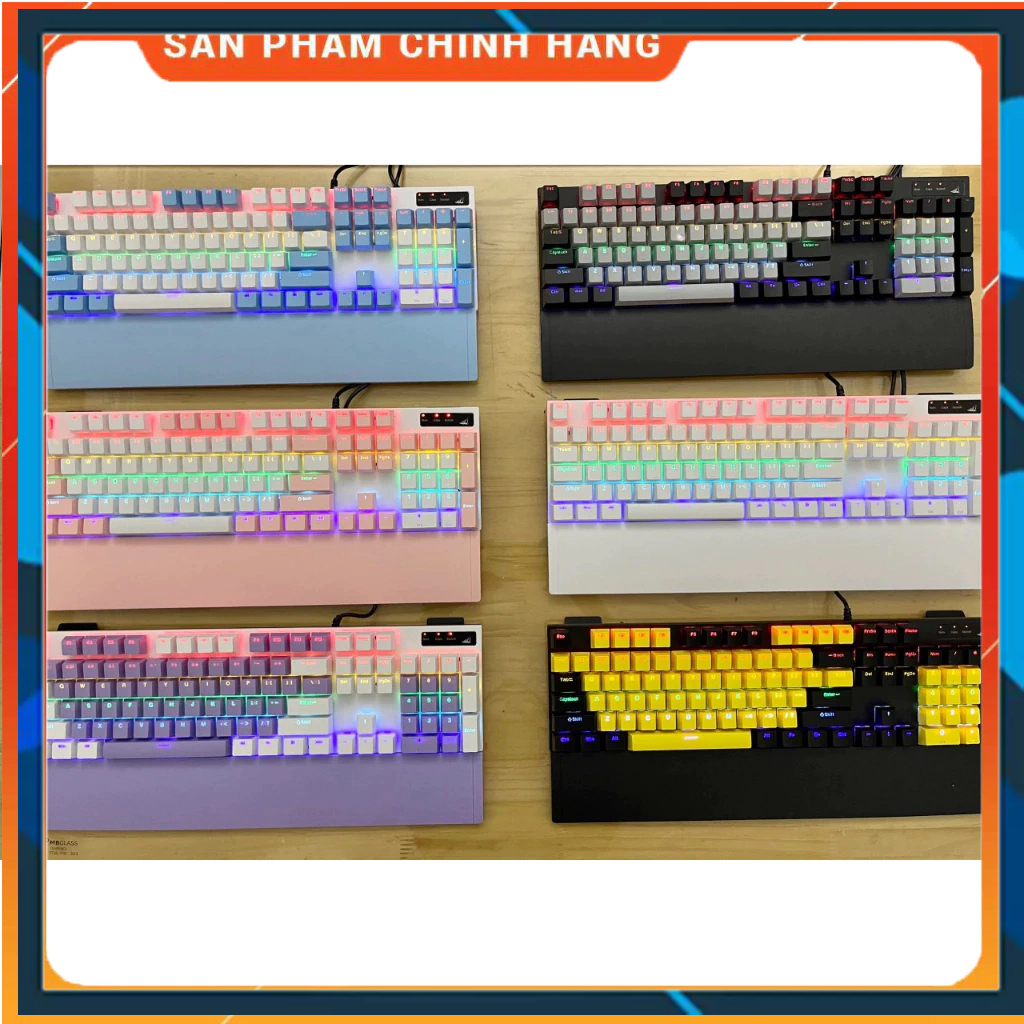 Bàn Phím Cơ Gaming Spartan / TC 3218 / Led Rainbow / Kê Tay Tháo Rời ...