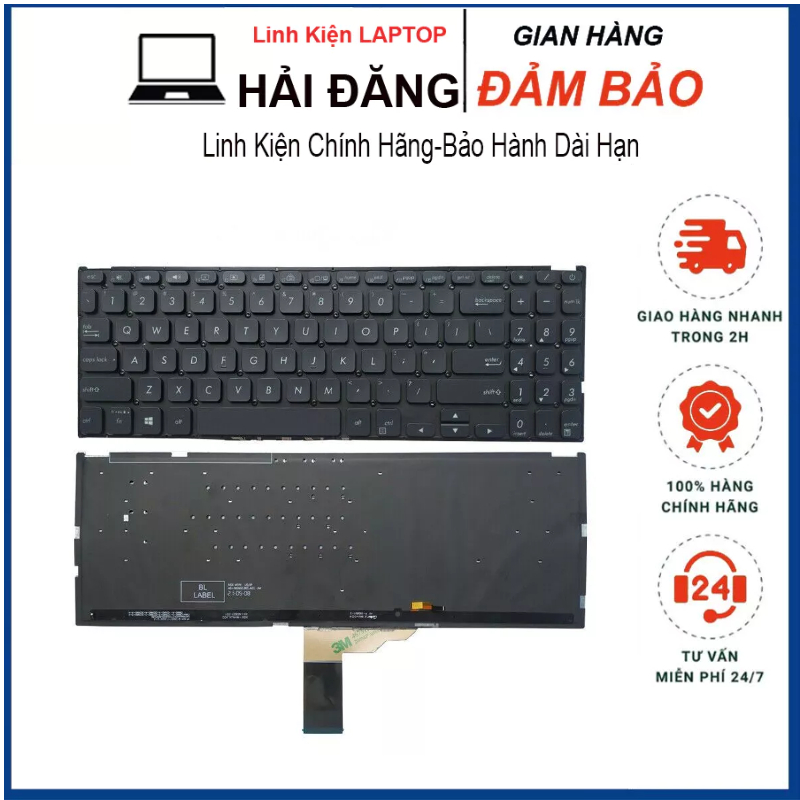 Bàn Phím Laptop Asus Vivobook 15 X512 A512 A512 X512FA X512DA X512UA ...