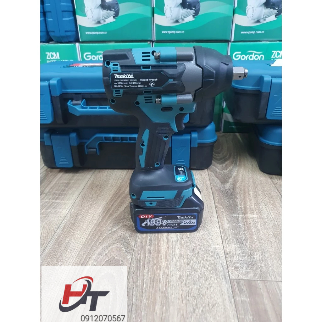 Máy Siết Bulong LỰC SIẾT 1280Nm MAKITA Lực Cực Khỏe_ Chân Pin Thông Dụng , bảo hành 6 tháng ...