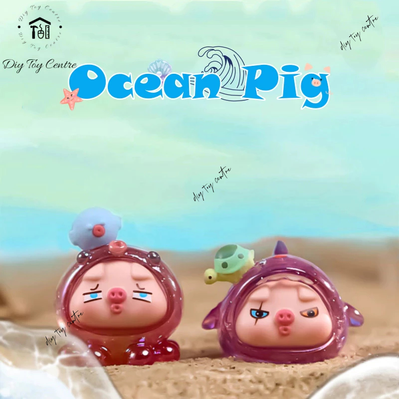 Đồ chơi quà tặng BLIND BOX hộp mùm mô hình heo mini phiên bản đại dương ...