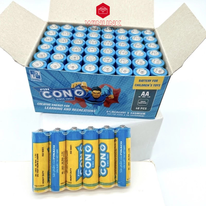 HỘP 40 VIÊN PIN CON Ó 2A (SIZE AA) (HÀNG CTY PINACO VIỆT NAM) | Shopee ...
