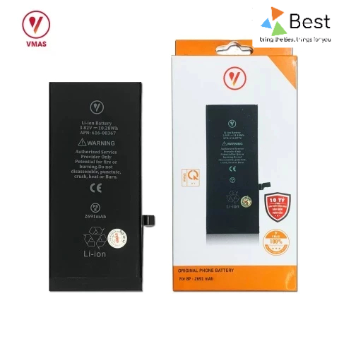 Pin Vmas dung lượng chuẩn 2691 mAh thay thế cho điện thoại Iphone 8 ...