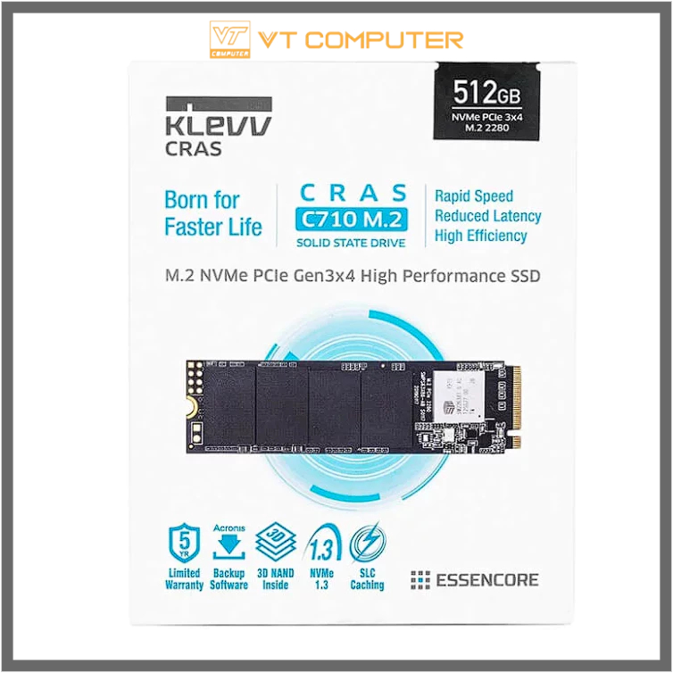 Combo 5 Ổ cứng SSD Klevv CRAS C710 512GB M2 NVME Gen3x4 New Bảo Hành ...