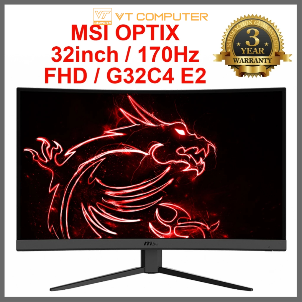 Màn Hình Cong Gaming MSI Optix G32C4 (32"/FHD/VA/165Hz/1ms/1500R ...