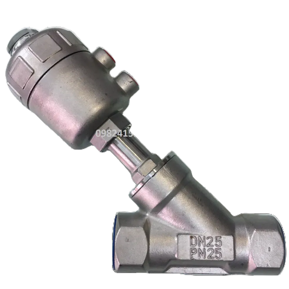 ATS_Van Xiên điều khiển bằng khí nén(van chữ Y) DN25 (ren 34mm) bầu INOX | Shopee Việt Nam