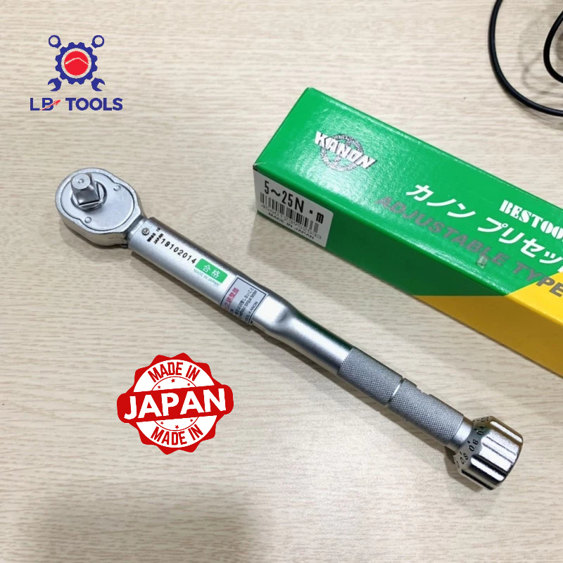 Cờ lê lực Kanon Nhật N25QLK dải lực 5-25Nm - Cần xiết lực loại đặt lực ...