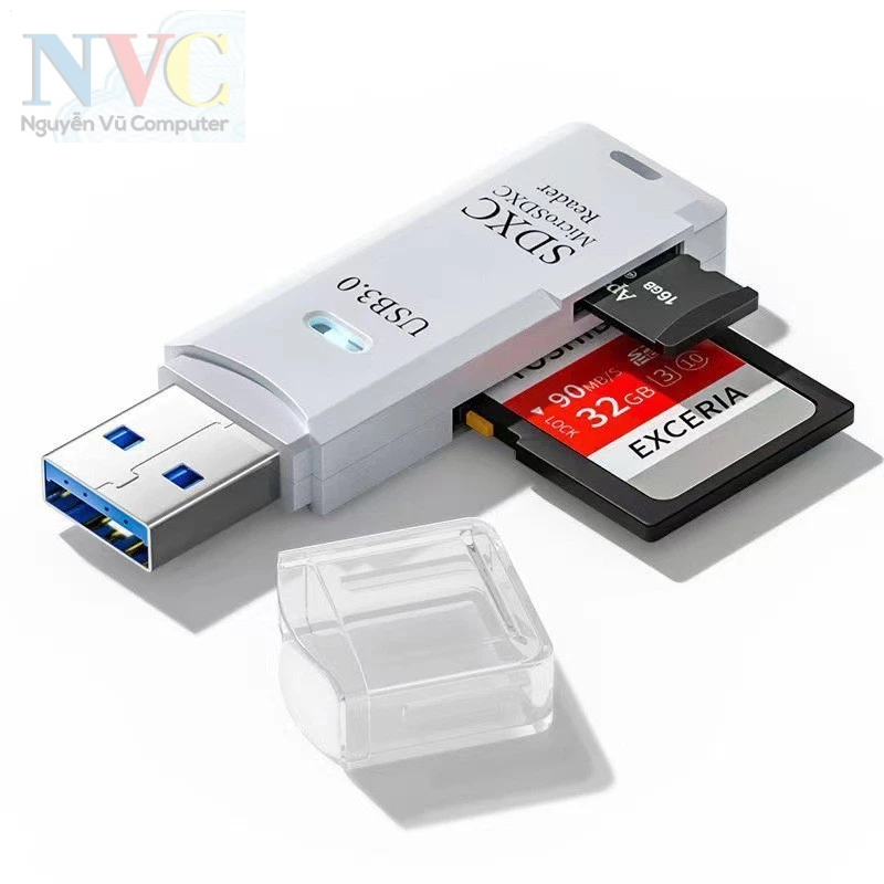 Đầu đọc thẻ nhớ TF SD USB 2.0 3.0 Điện thoại, Camera tốc độ cao 2 trong ...