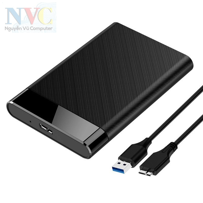 BOX đọc ổ cứng HDD/SSD 2.5" chuẩn USB 3.0/ Type-C 3.0 Nắp Trượt Màu Đen ...