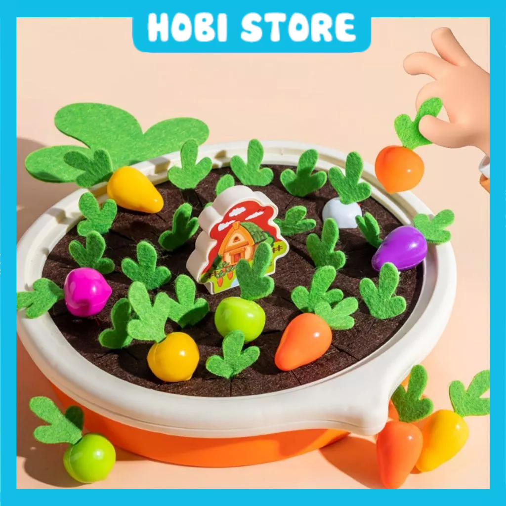 Đồ chơi nhổ cà rốt củ cải rèn luyện trí nhớ phát triển đa giác quan cho bé - Hobi Store | Shopee ...