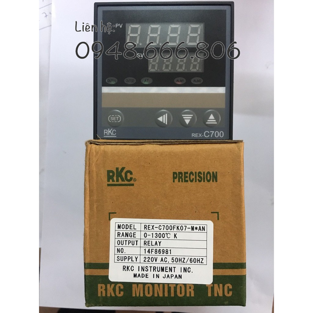 Bộ điều khiển nhiệt độ Đồng hồ nhiệt RKC C700, FK02, Relay SSR | Shopee ...
