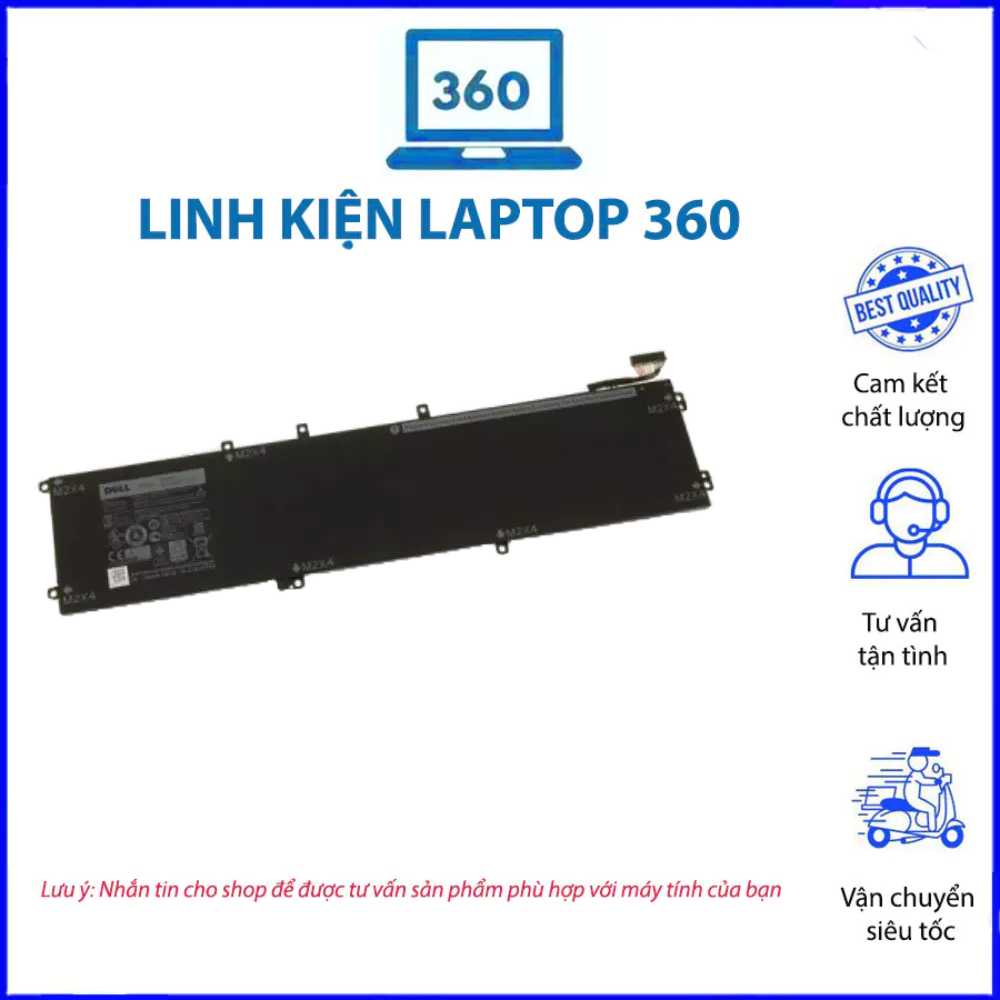 Pin Laptop Dell Precision 5510 M5510 XPS 15 9550 4GVGH 84Wh Zin ...