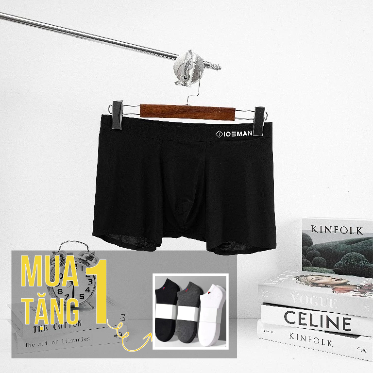 Combo 2 quần sịp nam boxer ICEMAN thun lạnh cao cấp, quần sịp nam co ...