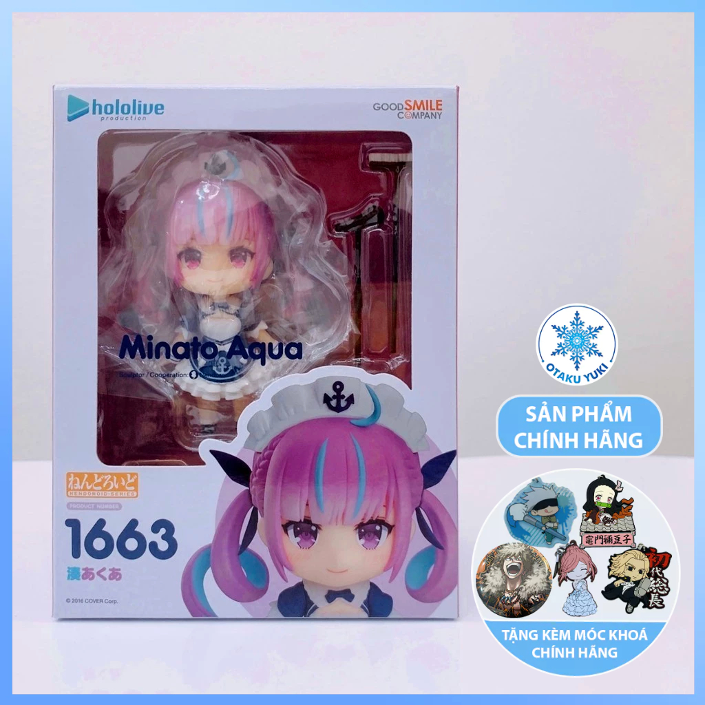 [Chính Hãng] Mô Hình Nendoroid Minato Aqua - Nendoroid 1663 Hololive Production | Shopee Việt Nam