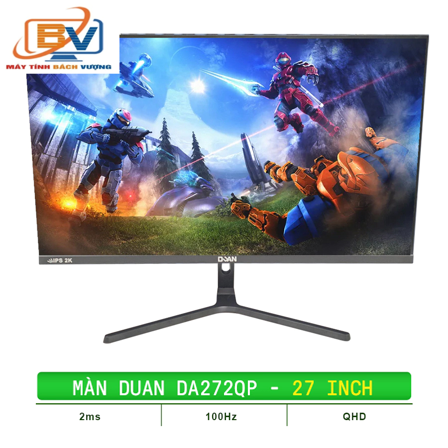 MÀN HÌNH PHẲNG DUAN 27 INCH 2K 100HZ DA272QP (IPS /27 INCH/ 2K /100Hz /HDMI /DP) BLACK NEW - BH ...