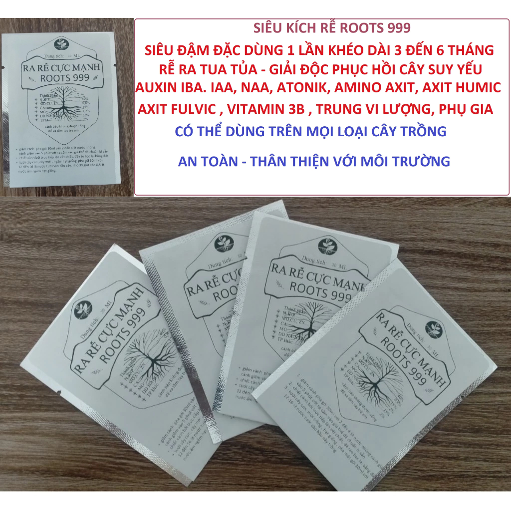 THUỐC Kích thích ra rễ cực mạnh Root King 999 gói 30ml hàng loại 1 tốt ...