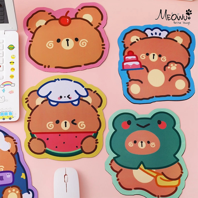 MEOWU Lót Chuột Dày Dặn Chống Trượt Hình Gấu Hoạt Hình Dễ Thương ...