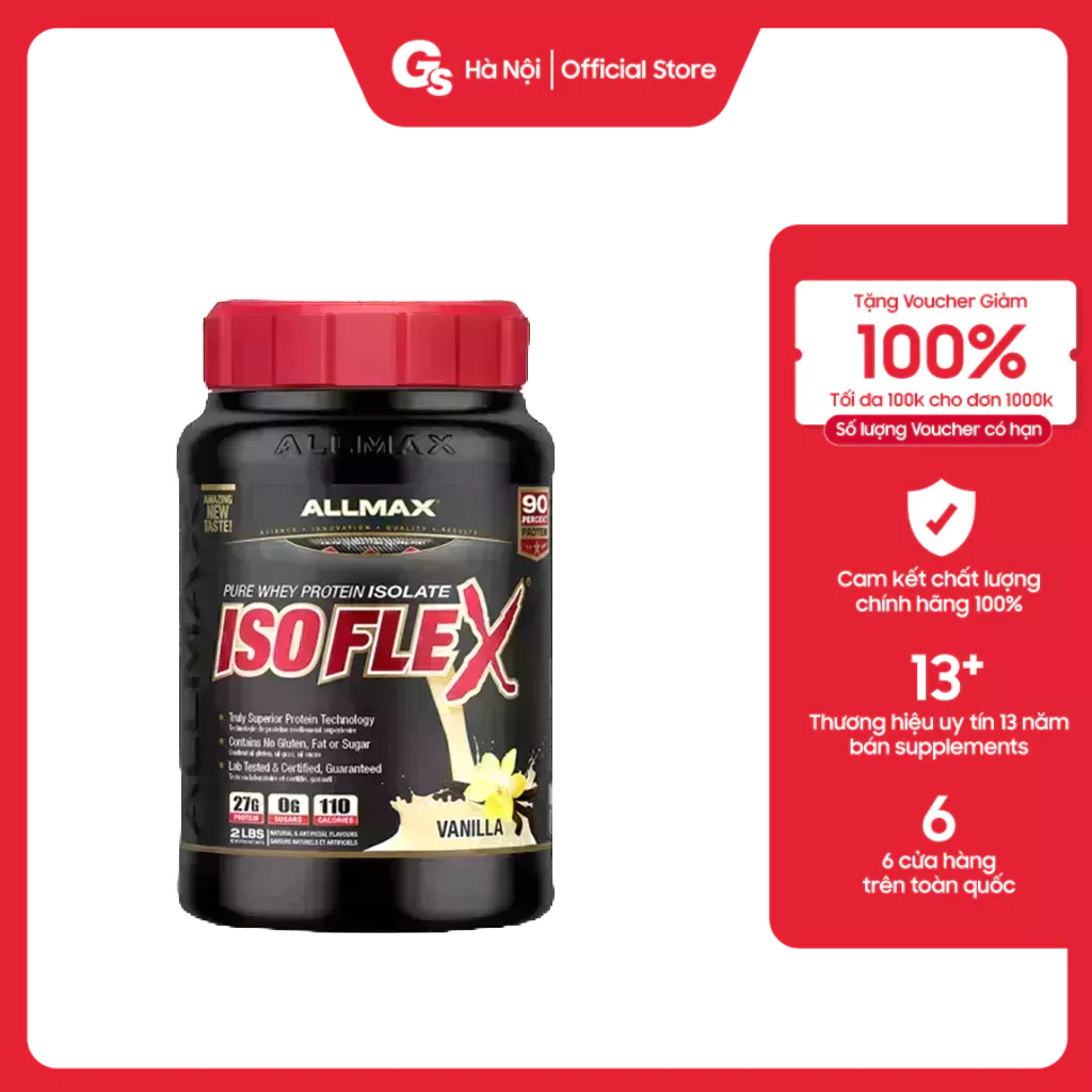 Sữa tăng cơ Allmax Nutrition ISOFLEX,2lbs (30 lần dùng) - Whey Protein ...