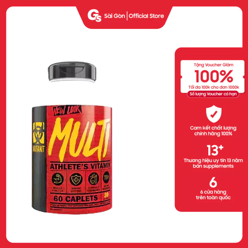 Viên uống Mutant Multi Vitamin, (60 Tablets) - Cung cấp vitamin tổng hợp nhập khẩu Canada ...