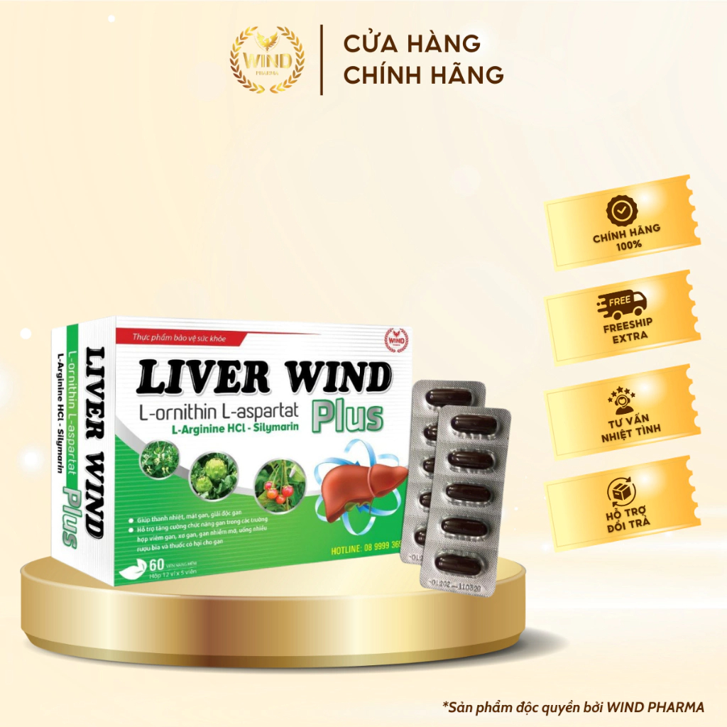 Viên Uống Giải Độc Gan LIVER WIND PLUS - Giúp Giải Độc Gan, Mát Gan ...