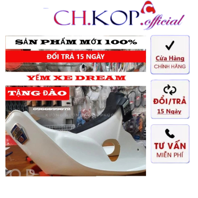 Yếm Xe Dream Kèm đào Thái Cánh Yếm Sẵn Dải Cao Su đen Lưỡi Trâu Và Cdi Bửng Ld L1 Shopee