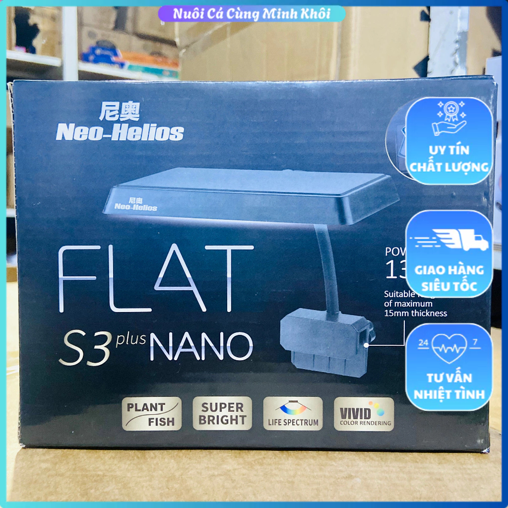Đèn Flat S3 Plus, S3 Nano RGB đỏ cá không đỏ nước | Shopee Việt Nam