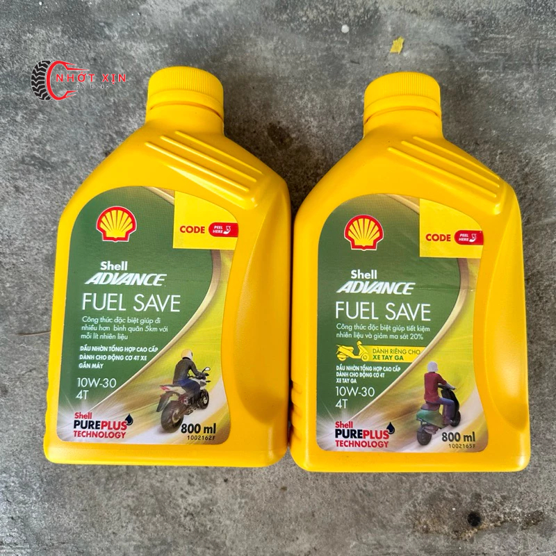 Nhớt Shell Advance Fuel Save 10w-30 0.8L Tiết Kiệm Nguyên Liệu Xe Ga Và ...