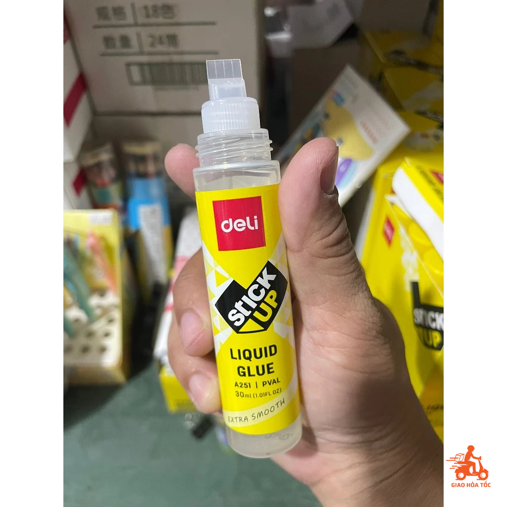 (1 Lọ) Hồ Nước Deli Hồ dán thủ công, dán giấy siêu chắc 30ml - A251 ...