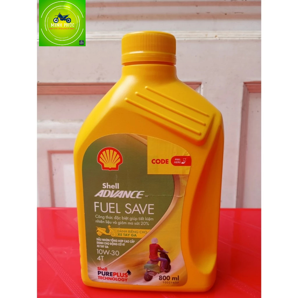 (chính hãng) Dầu Nhớt xe ga Shell Advance Fuel Save 10W30 tiết kiệm ...