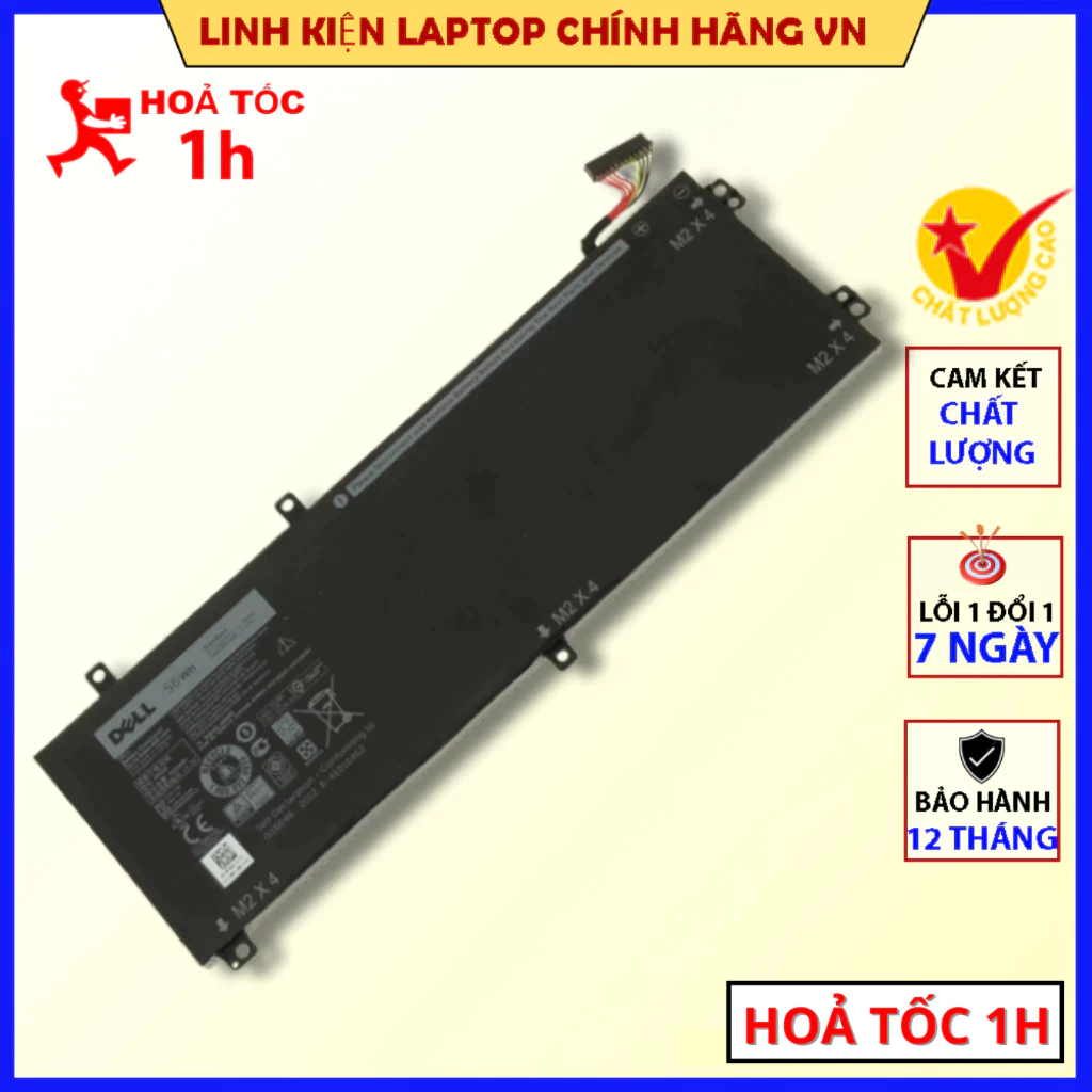Pin Zin Laptop Dell XPS 15 9560, Precision 5520, Inspiron 15 7590 7591 ...