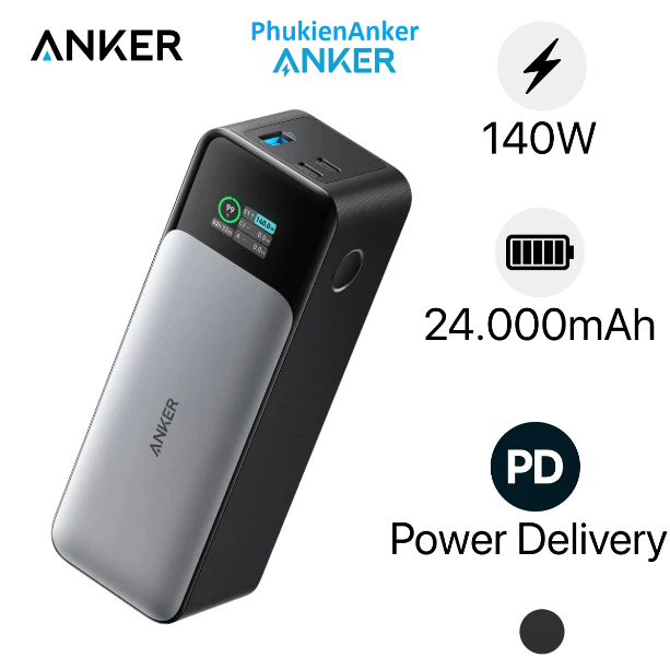 Pin sạc dự phòng Anker 737 Powercore 24000 140W A1289 cao cấp | Shopee Việt Nam