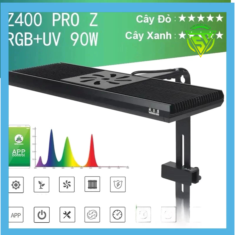 Đèn thuỷ sinh Week Z400 Pro | Cải tiến LED có choá riêng tăng cường sức ...
