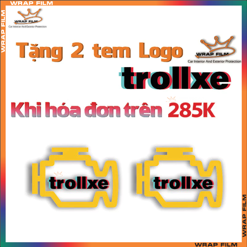 Logo Trollxe In UV (Tặng 2 tem khi mua bất kì sản phẩm của shop trên ...