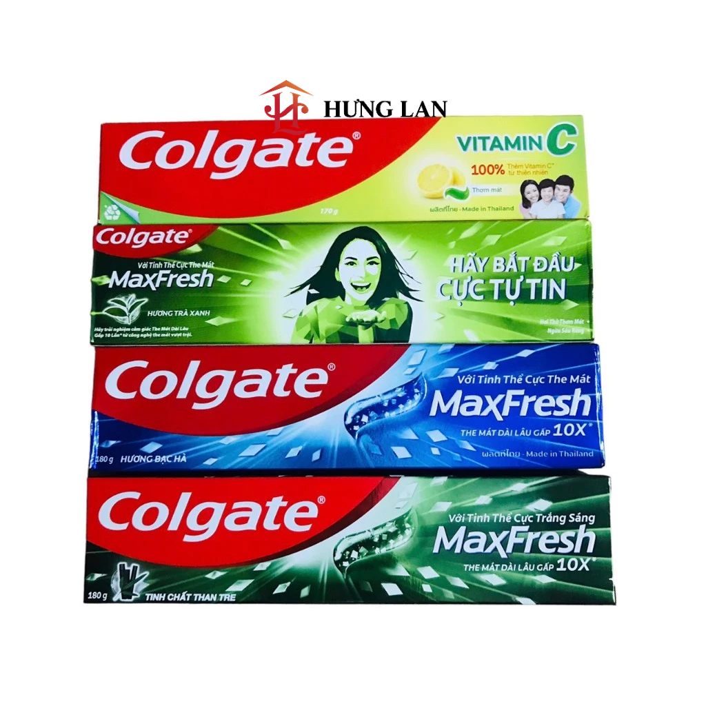 Kem đánh răng Colgate Maxfresh Hương Bạc Hà/ Trà Xanh/Tinh Chất Than ...