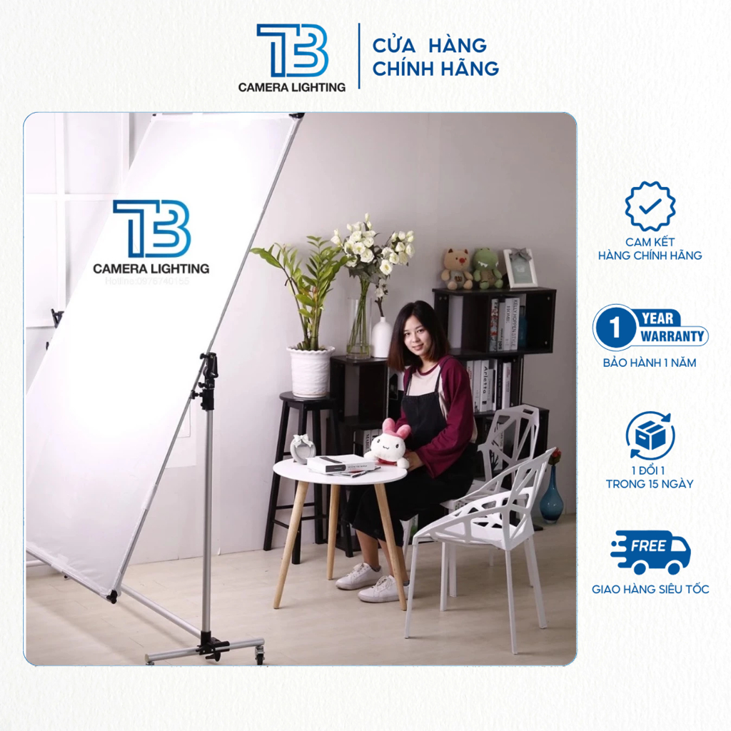 Khung Tản Sáng Di Động Frame Scrim Diffuser Studio (Đủ Bộ) 2m x 1m5 ...